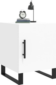 vidaXL Noční stolky 2 ks 40 x 40 x 50 cm kompozitní dřevo [827613] Barva: Bílá