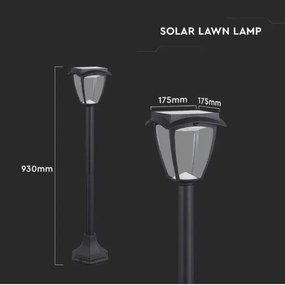 LED Solární lampa LED/2W/230V 93 cm 3000/6000K IP65 2200 mAh