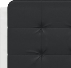 Postel s matrací Zadar bílá a černá 140 x 200 cm umělá kůže 3208872