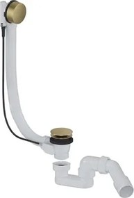 Vanový automat 52 mm DN40/DN50 SAT Aurum 40 cm, zlatý matný, plast SATAVA60BG