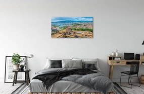 Obrazy na plátně Španělsko Port pobřeží město 100x50 cm