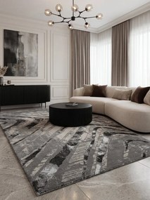 Koberec Monaco4, 140x190 cm, krémový/šedý