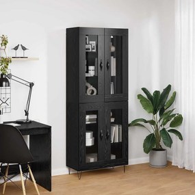 Vysoký bufet Černý dub 69,5 x 34 x 90 cm Kompozitní dřevo 3403176