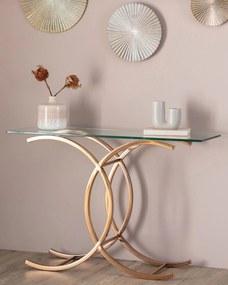 Boční stolek Chica rose gold 128x40x79cm