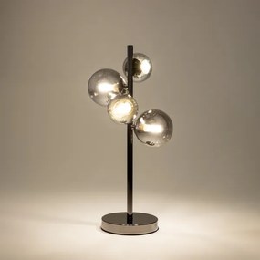 Brilagi - LED Stolní lampa MILLA 4xG9/3W/230V černý chrom/kouřová