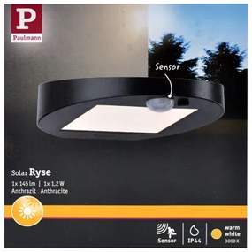 Paulmann 94246 - LED/1,2W IP44 Venkovní solární svítidlo se senzorem RYSE 3,7V