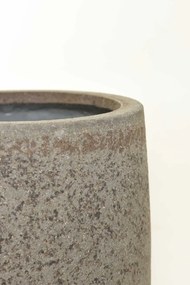 Designový květináč SASSO, vláknocement, 32x28 cm, šedý