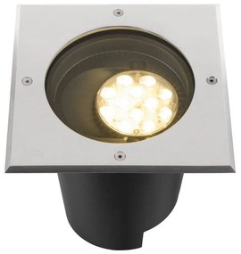 LA 1009169 DASAR® L svítidlo do země, asymetrické, 3000K, 70°/40°, IP65/IP67, hranaté, nerezová ocel / černá - BIG WHITE (SLV)
