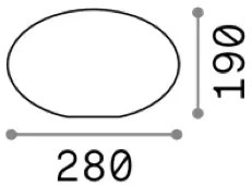 Ideal Lux Venkovní závěsné svítidlo CLIO MSP1, pr.28cm Barva: Kávová