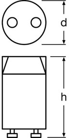 Startér OSRAM ST111 SINGLE L4...65W DL18