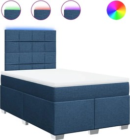 Box spring postel s matrací černá 120x190 cm textil 3292733