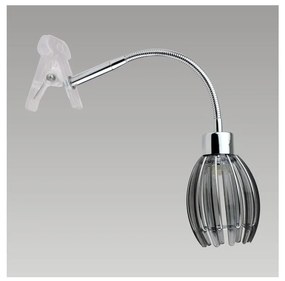 Lampa s klipem EZZO 1xG9/33W/230V kouřová