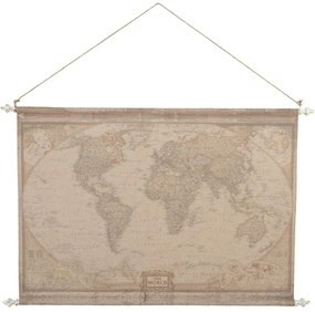 Nástěnná mapa vintage Clayre & Eef