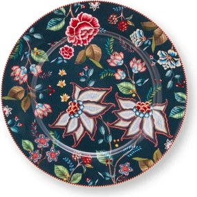 Pip Studio Berry Blues talíř Ø32cm, modrý (Velký porcelánový talíř)