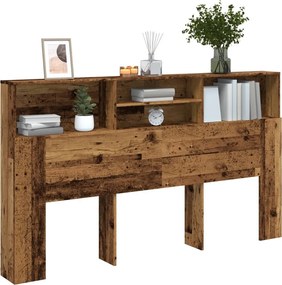 vidaXL Čelo postele s úložným prostorem 180x19x103,5 cm [811884] Barva: Staré dřevo