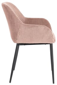 Židle franco manšestr růžová MUZZA