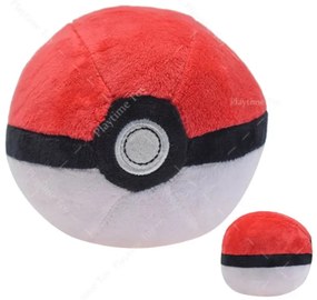 Plyšová hračka - Pokeball (12 cm) Barva: Červená