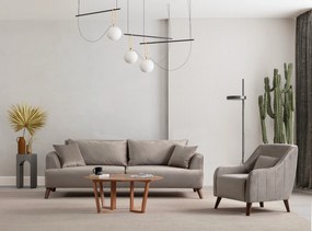 Hanah Home Třímístná pohovka BUHARA světle šedá