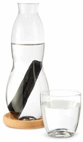Black+Blum skleněná karafa na vodu se sklenicí, podtáckem a filtrem 0,8 l, EC003