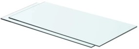 Policové desky 2 ks sklo čiré 60 x 25 cm 3051565