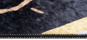 Výrazný tmavý trendový koberec s protiskluzovou úpravou