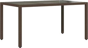7dílný zahradní bistro set s poduškami hnědý polyratan 3277067