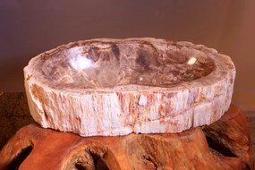 Umyvadlo zkamenělé dřevo 41 - 50 cm