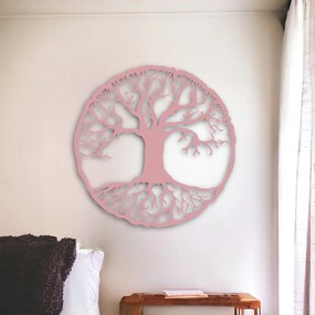 Strom života 8 - kovový obraz na zeď Velikost: 100cm, Barva: Pink