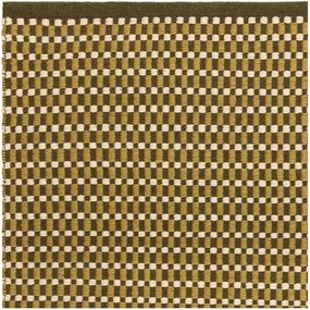 Khaki ručně tkaný koberec s příměsí vlny 120x170 cm Ember – MADE