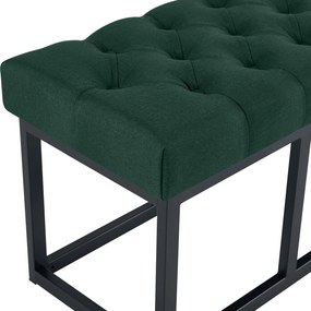 Lavice Amun látka černá konstrukce 100 cm – zelená