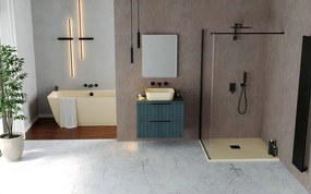 Polysan Flexia sprchová vanička 130 x 80 cm s možností úpravy rozměru litý mramor béžová matná 72899.81