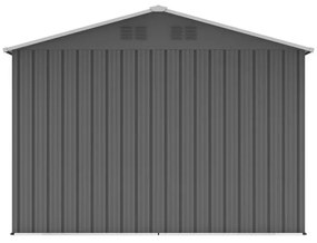 Zahradní domek 258,5 x 313,5 cm, plechový, šedý