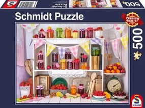 SCHMIDT Puzzle Džemy a marmelády / 500 dílků / 48,1 x 34,1 cm