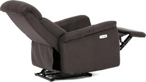Polohovací křeslo hnědé elektrické TV-925 BR2