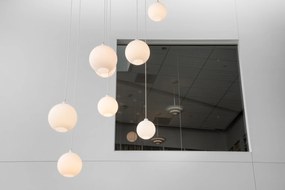 Závěsná lampa Wohlert LED skleněná ovládání osvětlení přes Bluetooth 40 cm