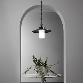 FAN LANT-YORK/S1 Závěsné venkovní svítidlo YORK černá, 1xE27, IP44, 30 x 80 cm - FANEUROPE