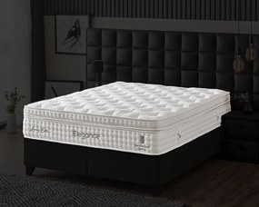 Čalouněná postel ELEGANCE s matrací - šedá 150 × 200 cm