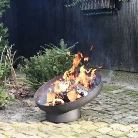 Esschert Design Koš na oheň šikmý černý ocel FF402