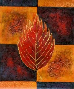 List ohně - 90 x 60 cm