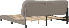 Rám postele bez matrace Hvar taupe 180 x 200 cm textil 3207790
