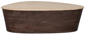 LABEL51 Konferenční stolek RAVI hnědý 110 cm