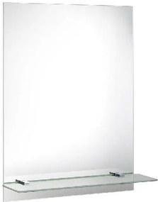 Aqualine Doplňky - Zrcadlo 600x800 mm, včetně závěsů, s otvory pro polici 22430