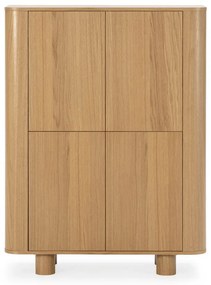 Skříňka v dekoru dubu v přírodní barvě 100x133x40 cm Padoc – MOME