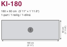 DIMEX | Fototapeta do kuchyně Obklad stěny KI-180-089 | 180 x 60 cm | šedá
