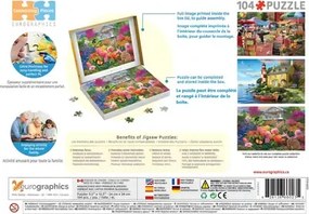 EUROGRAPHICS Puzzle Králičí zahrada / 104 dílků / 35,6 × 25,4 cm