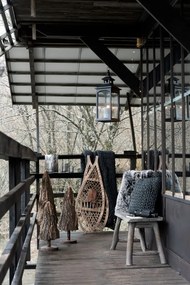 Pletený černý polštář Tricot black - 40*40 cm