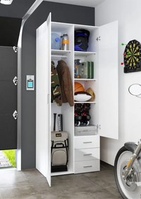 FALCO Bílá skříň Home 25