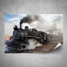 Plakát - Parní lokomotiva (60x40 cm) - PopyDesign