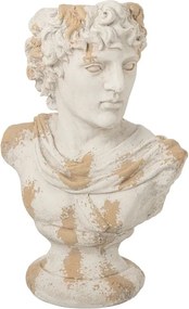 Béžový antik květináč busta Apollo Antiqou French - 49*31*78 cm
