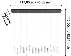Eglo 390211 - LED Stmívatelný lustr na lanku SARDENARA 8xLED/4,2W/230V 3000K